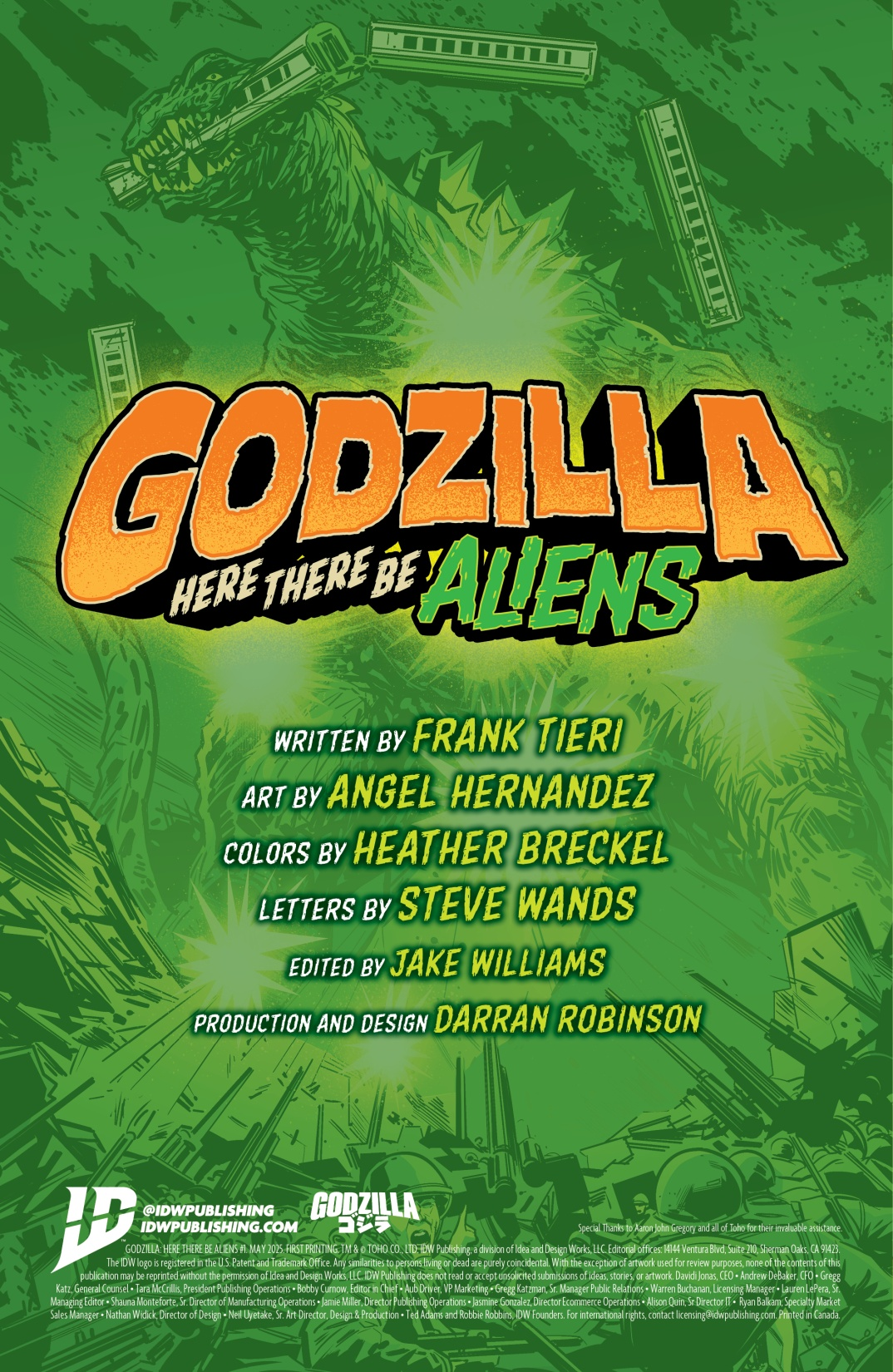 'Godzilla: Here There Be Aliens' #1 Preview: Kaiju vs. Aliens